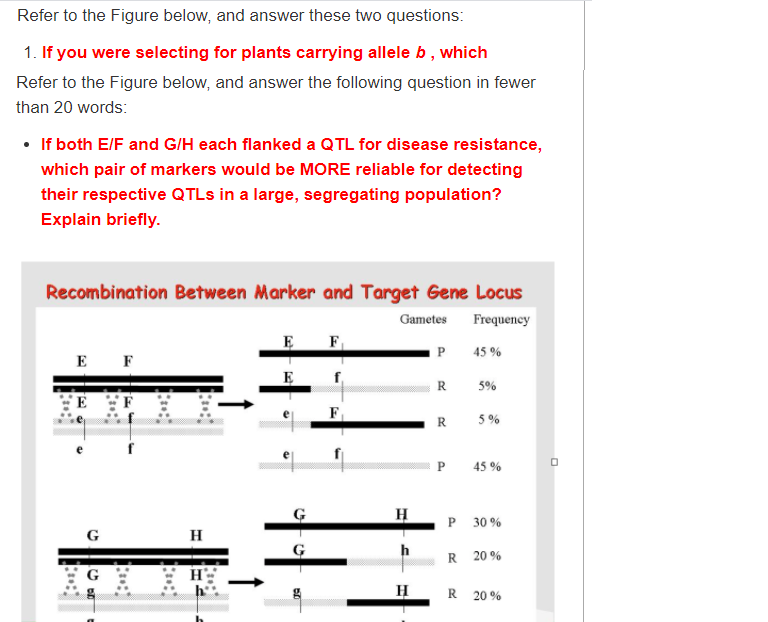 Solved How much of the recurrent parent genome have you | Chegg.com