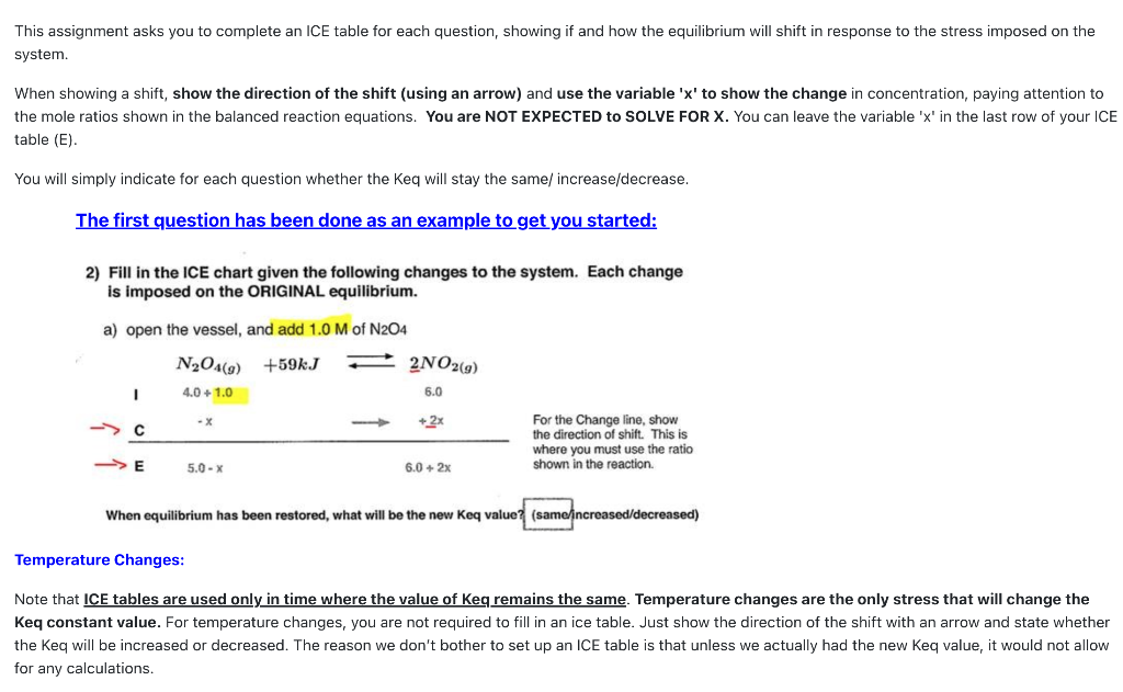 Solved This assignment asks you to complete an ICE table for | Chegg.com