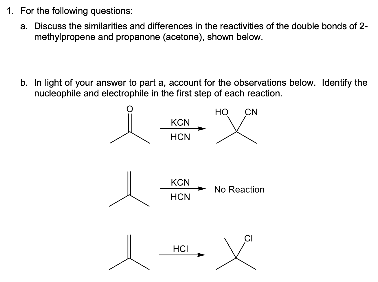 Solved 1. For the following questions: a. Discuss the | Chegg.com