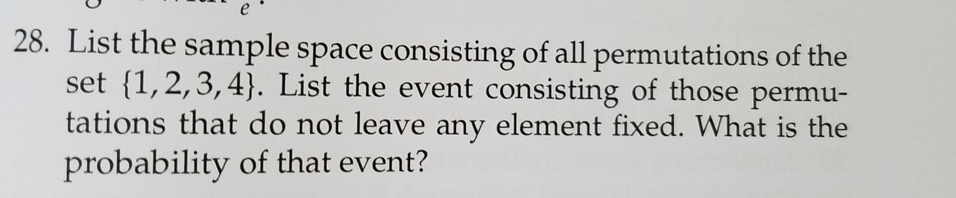 Solved 28. List the sample space consisting of all | Chegg.com
