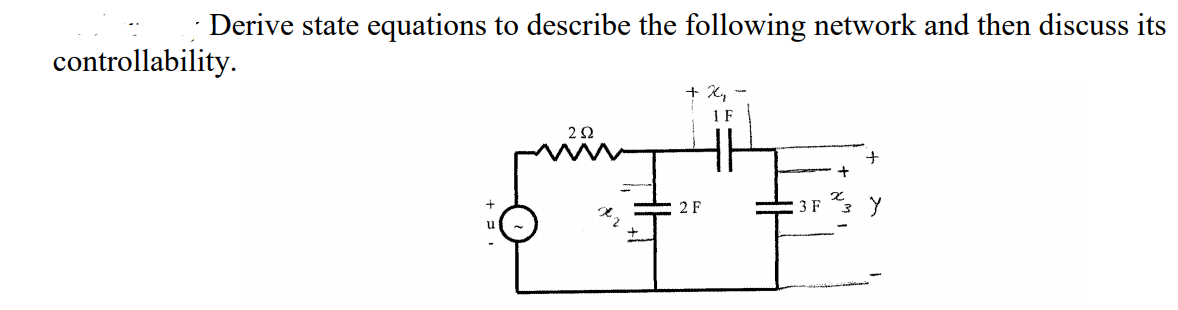Solved Derive state equations to describe the following | Chegg.com
