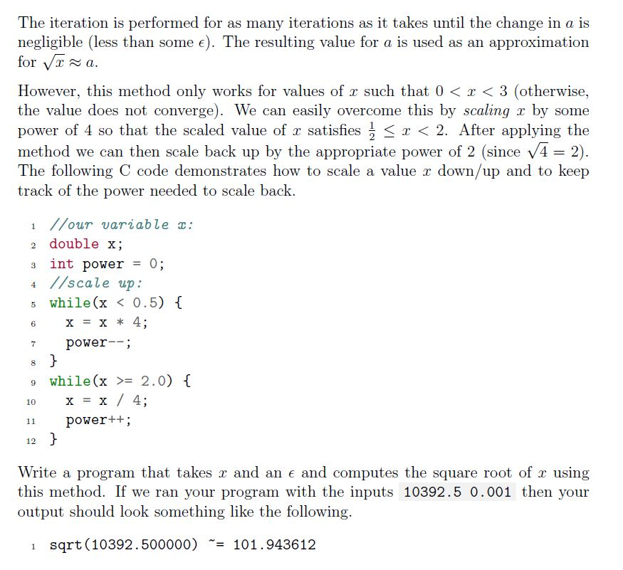 Solved 3. Consider the following method to compute the | Chegg.com