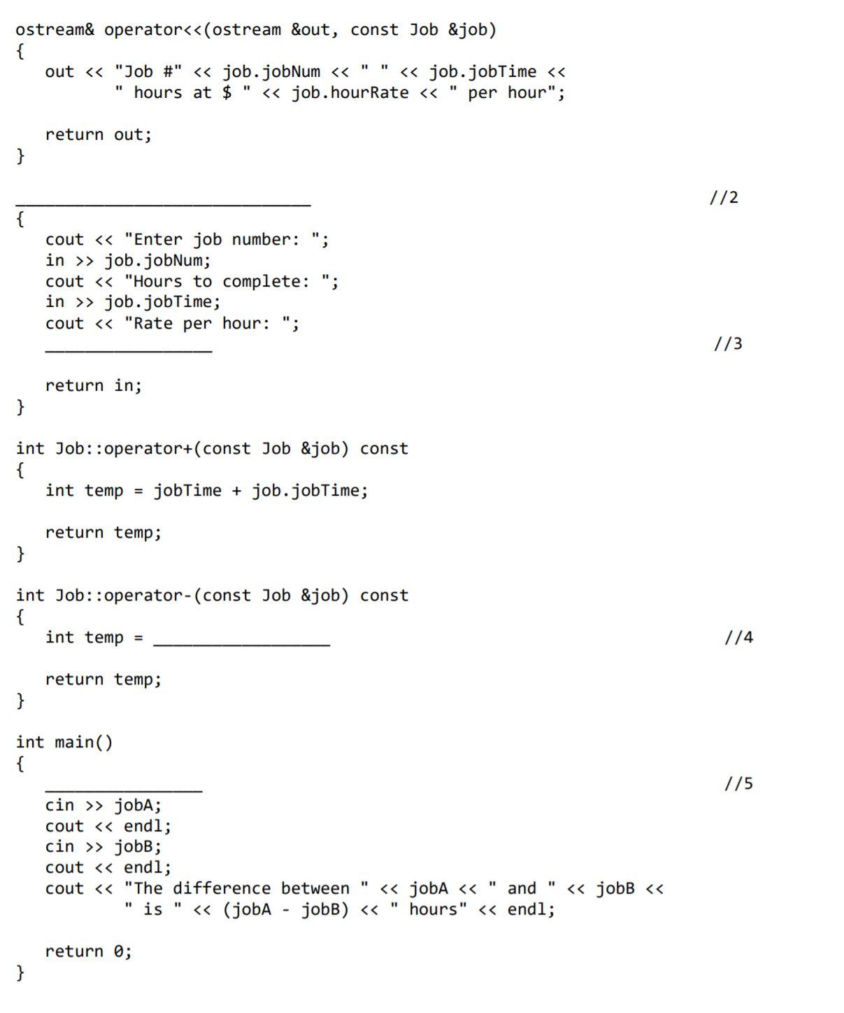 Solved Fill in the missing parts of the program below to | Chegg.com