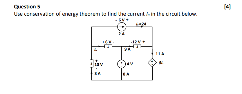 Solved [4] Question 5 Use conservation of energy theorem to | Chegg.com