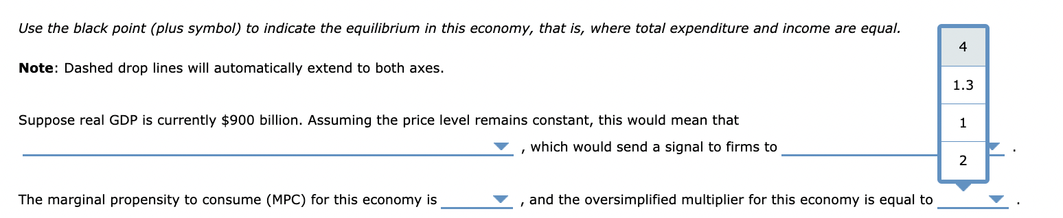 Solved Use the black point (plus symbol) to indicate the | Chegg.com