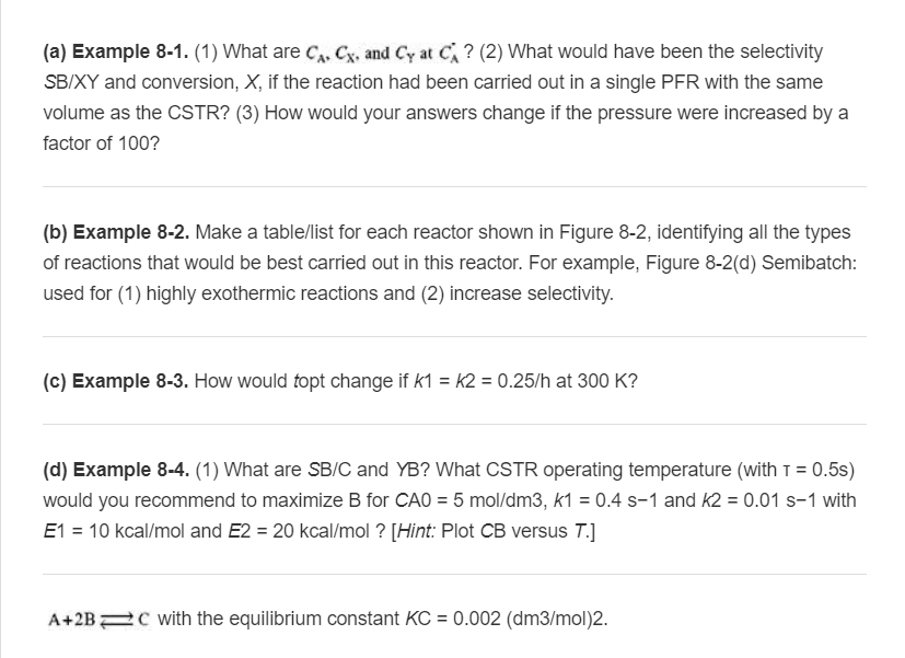 Solved Example 8-1 Maximizing the Selectivity for the Famous | Chegg.com