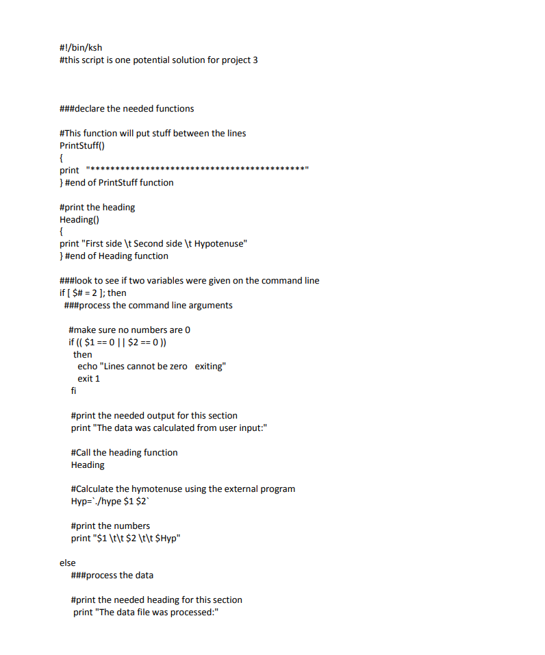 Solved 1 Write Script Take 2 Numbers Sides Triangle Input File Calculate Hypotenuse Using C 5749