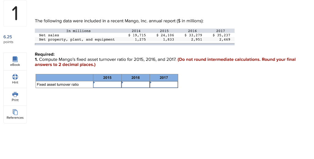 Solved The following data were included in a recent Mango, | Chegg.com