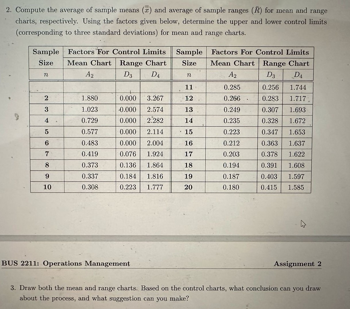 Solved 2. ﻿Compute the average of sample means(= ﻿x) ﻿and | Chegg.com