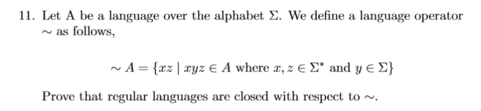 Solved Let A be a language over the alphabet Σ. ﻿We define a | Chegg.com