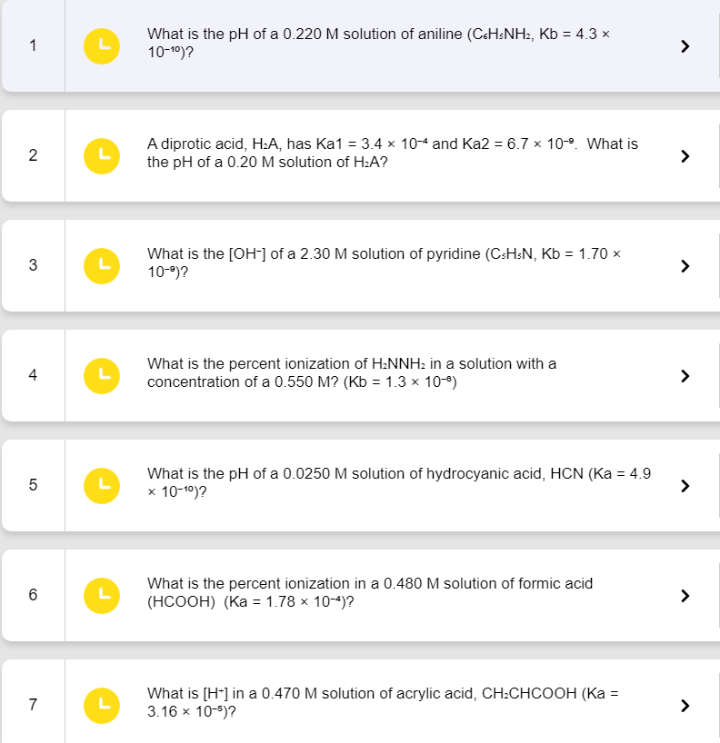 Solved What is the pH of a 0.220M solution of aniline | Chegg.com