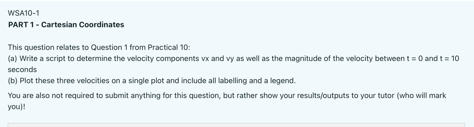 Solved 1. The y-coordinate of a particle undergoing | Chegg.com