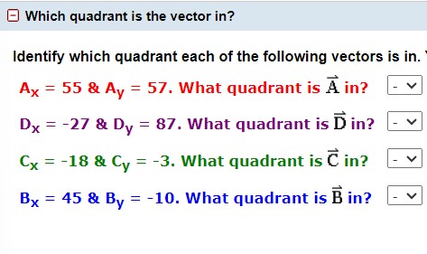 Solved \r\nx-components Using the standard cartesian | Chegg.com