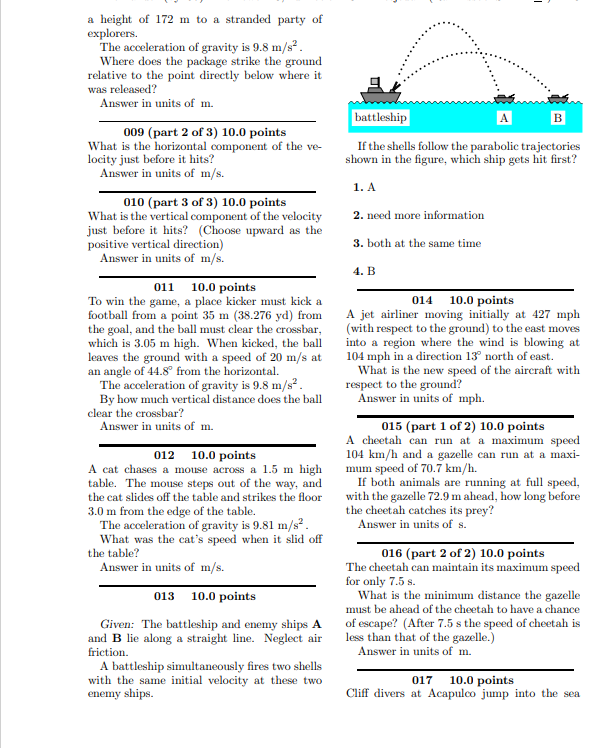 Solved 5. None of these figures is correct. 00510.0 points | Chegg.com