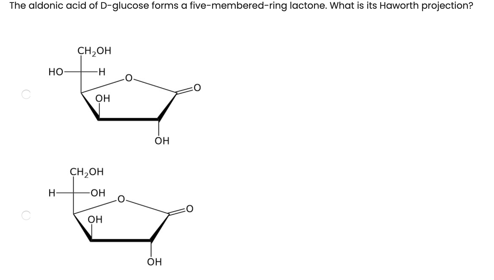 Solved The aldonic acid of D-glucose forms a | Chegg.com