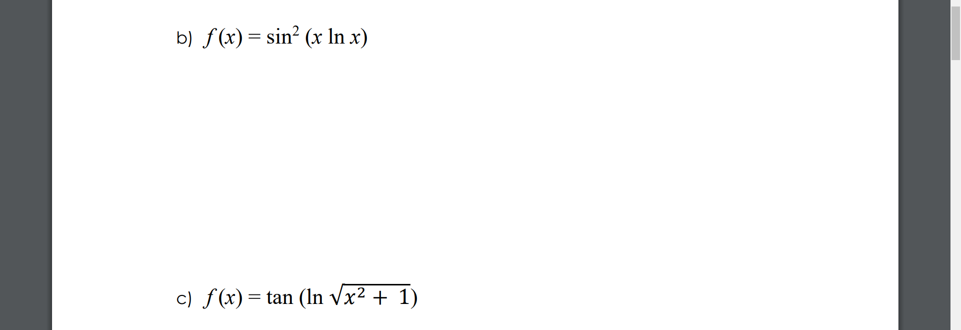 Solved Find the derivative and simplify fully. You MUST show | Chegg.com