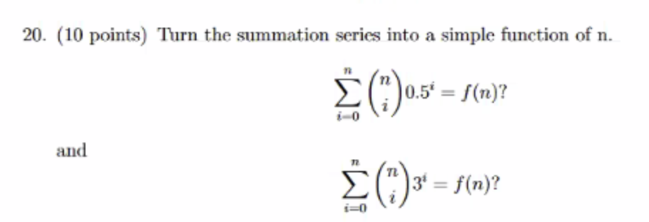 Solved (10 ﻿points) ﻿Turn the summation series into a simple | Chegg.com
