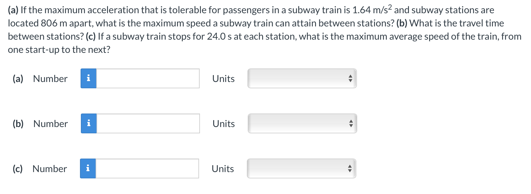 Solved (a) If the maximum acceleration that is tolerable for | Chegg.com