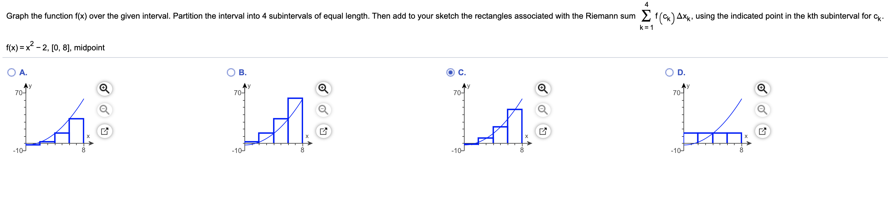 Solved 4 Graph The Function Fx Over The Given Interval 
