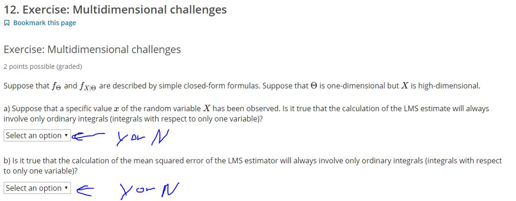 12. Exercise: Multidimensional challenges A Bookmark | Chegg.com 12. Exercise: Multidimensional challenges A Bookmark | Chegg.com