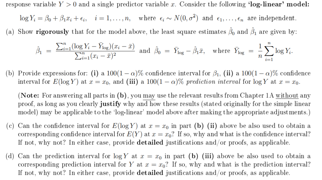 A 1 A 100 Confidence Interval For B1 Is B1