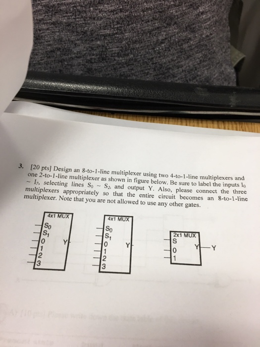 Solved Design an 8-to-1-line multiplexer using two 4-to-l | Chegg.com