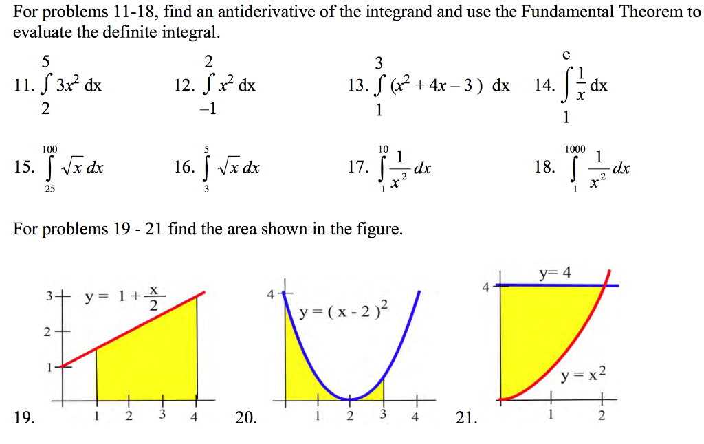 Solved For problems 11-18, find an antiderivative of the | Chegg.com