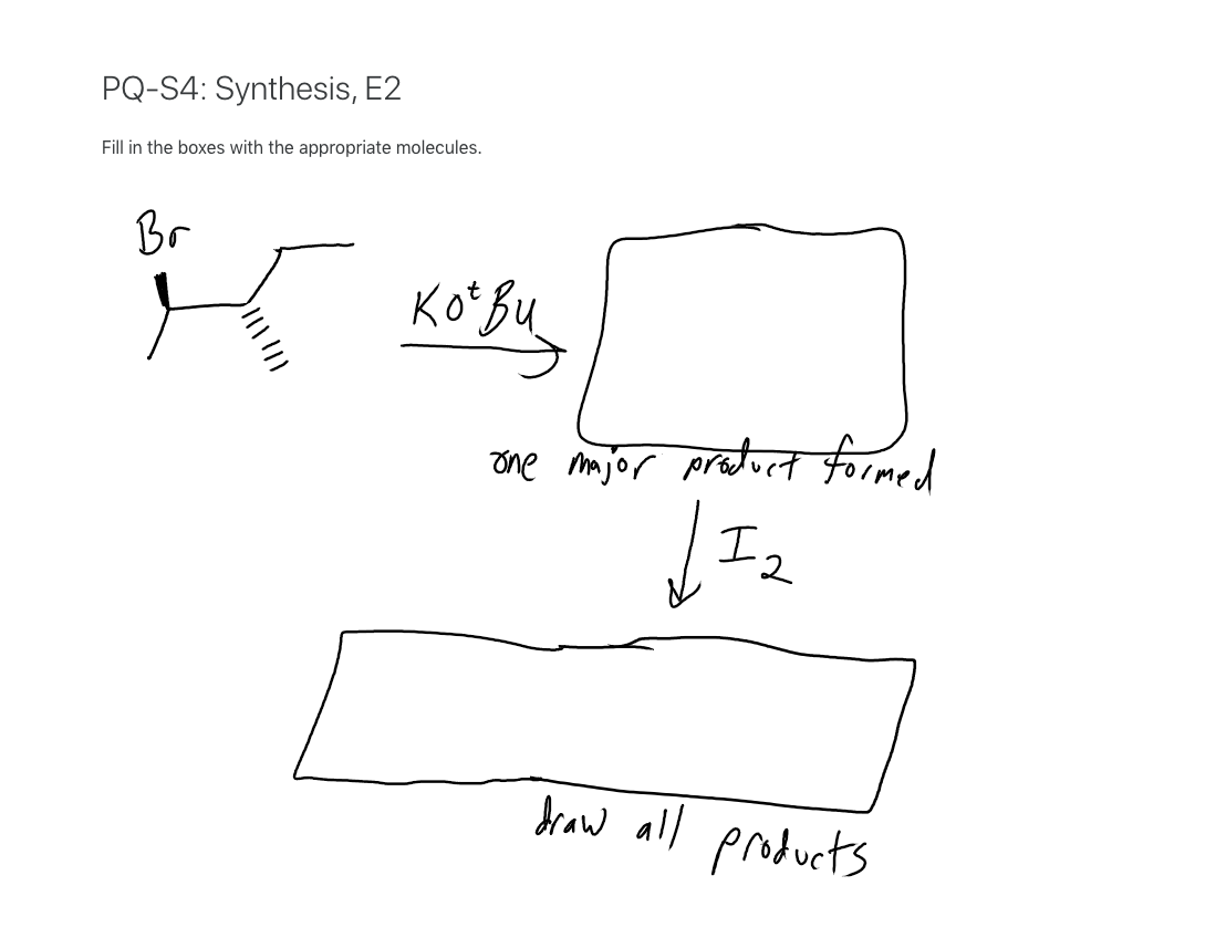 Solved PQ-S4: Synthesis, E2Fill in the boxes with the | Chegg.com