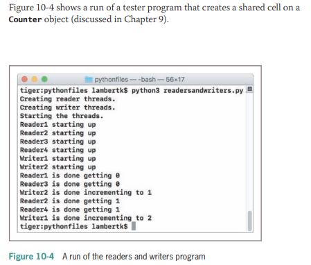 7. Write the tester program for readers and writers | Chegg.com