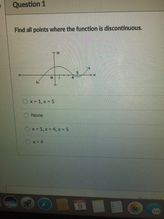 Solved Find all points where the function is discontinuous. | Chegg.com