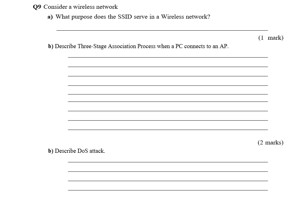 Solved b) Describe Three-Stage Association Process when a PC | Chegg.com