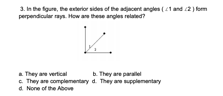 Solved 3. In the figure, the exterior sides of the adjacent | Chegg.com