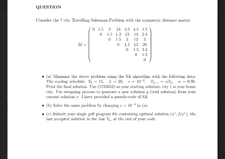 Solved Simwaled Annealing 131t OCTIS 1. Initialize | Chegg.com