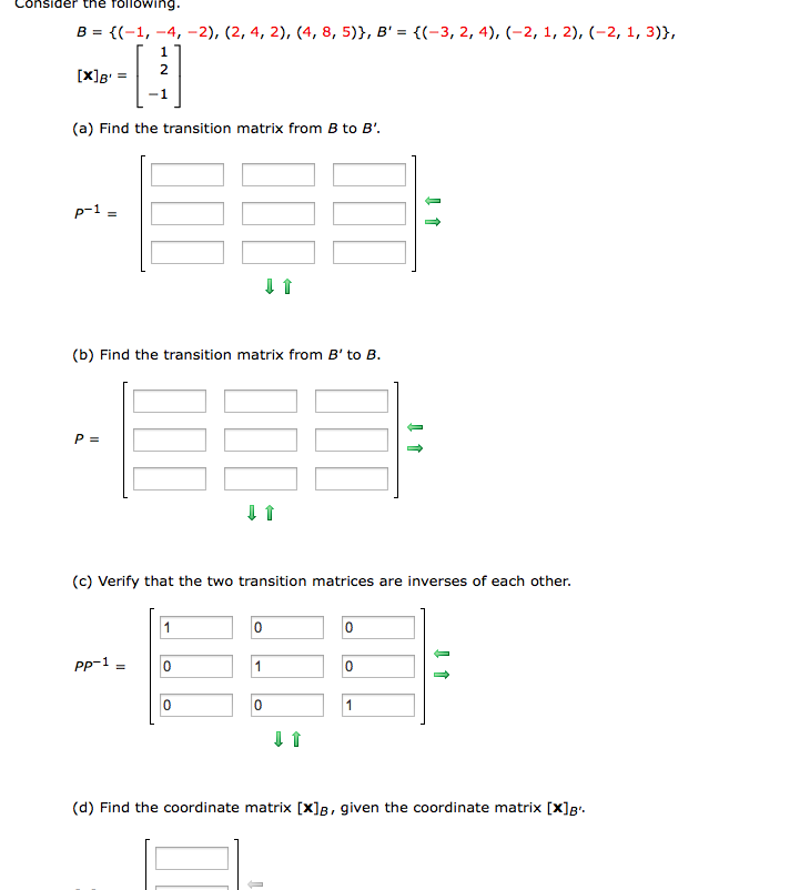 Solved Consider the fllowing (a) Find the transition matrix | Chegg.com