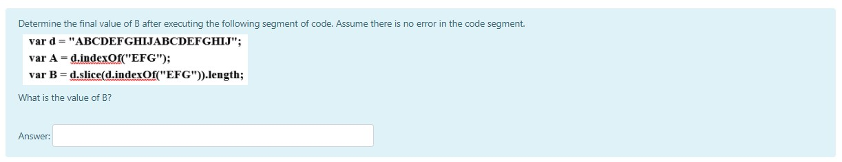Solved Determine the final value of B after executing the | Chegg.com