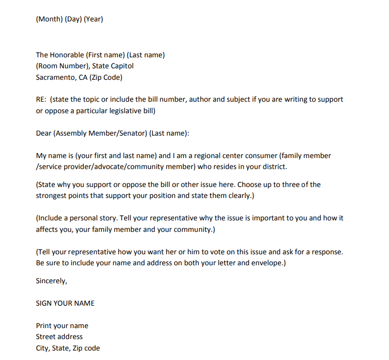 Letter of Support or Opposition to Proposed Law | Chegg.com