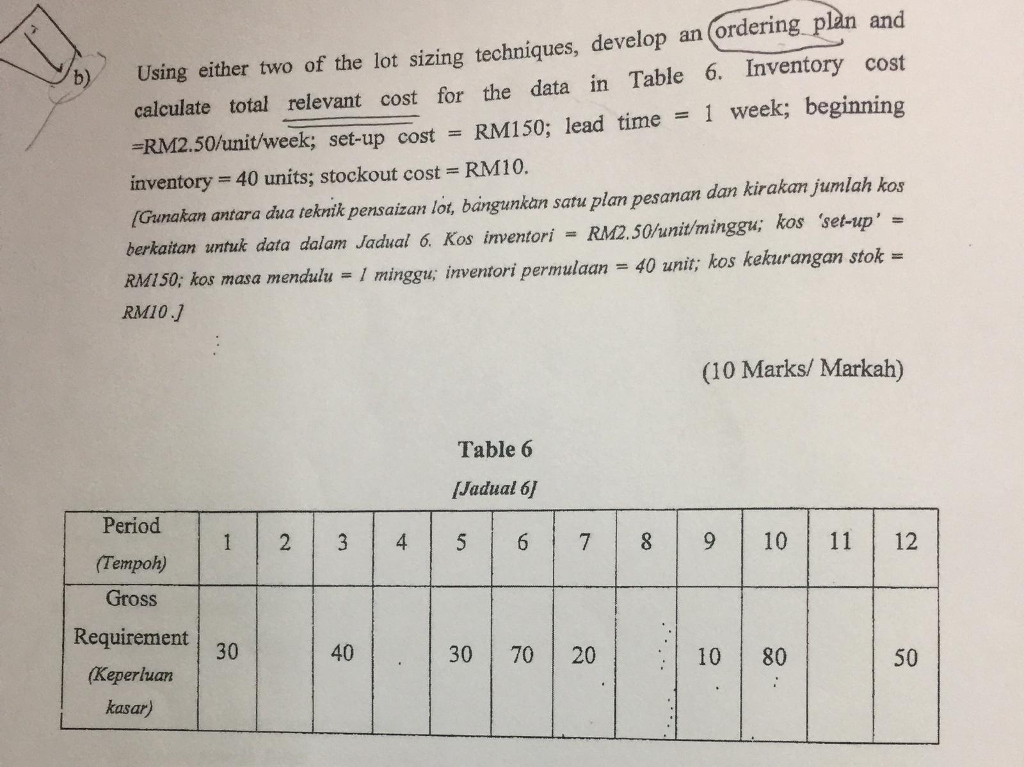 Solved calculate total relevant cost for the data in Table | Chegg.com