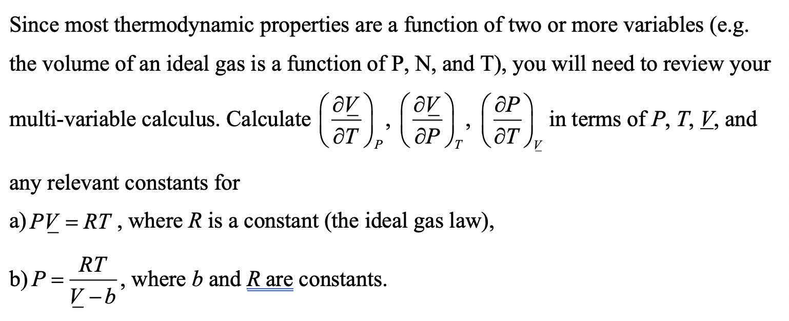 Solved Since most thermodynamic properties are a function of | Chegg.com