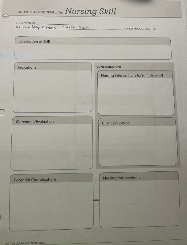 Solved ACTIVE LEARNING TEMPLATE: Nursing Skill STUDENT NAME | Chegg.com