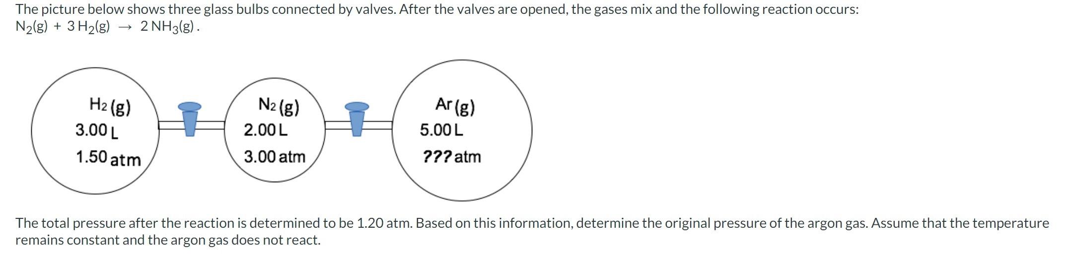 [Solved]: The picture below shows three glass bulbs connec