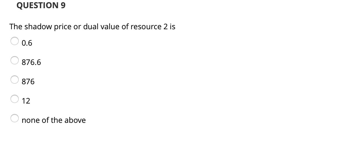 QUESTION 1 Using C1 and C to represent the objective | Chegg.com