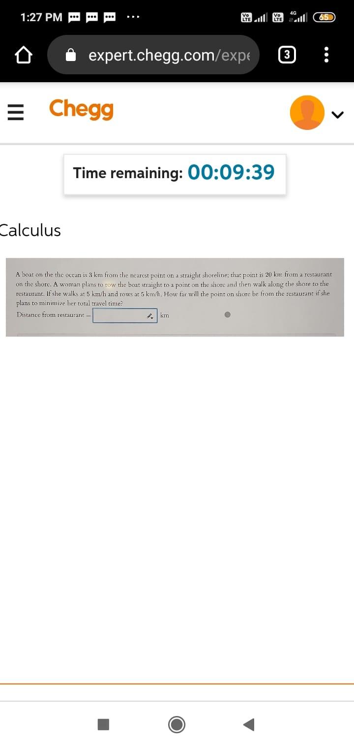 Solved 4G LTE LTE all 3 1:27 PM expert.chegg.com/exp E Chegg | Chegg.com