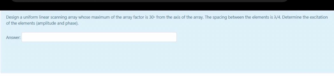 Solved The question is about Antenna Course, we use the BOOK | Chegg.com