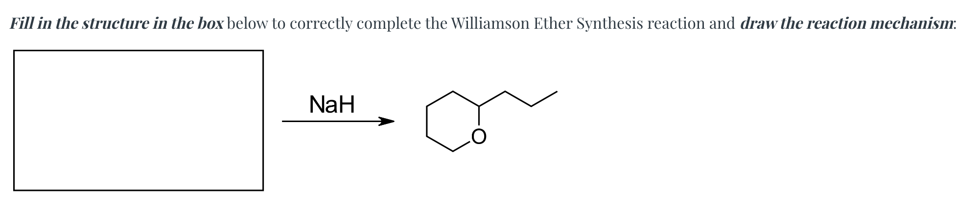 Solved Fill in the structure in the box below to correctly | Chegg.com