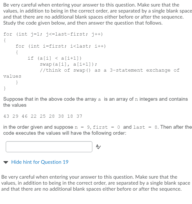 Solved Be very careful when entering your answer to this | Chegg.com