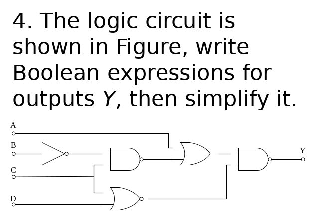 Solved 4. The logic circuit is shown in Figure, write | Chegg.com