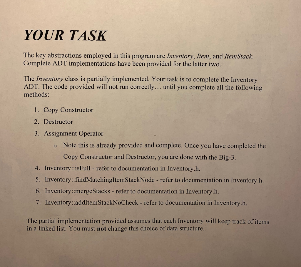 Can you please modify the code Inventory.cpp to where | Chegg.com