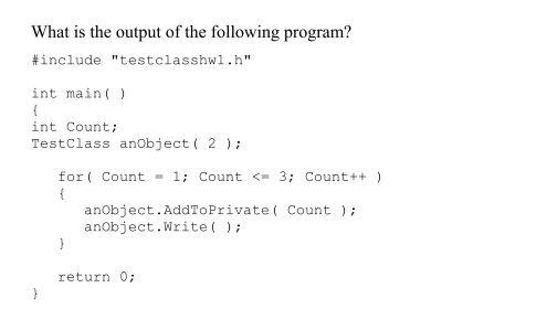 Solved 3. Given the class declaration #ifndef TESTCLASS_H | Chegg.com