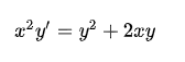 Solved - y = +2zy | Chegg.com