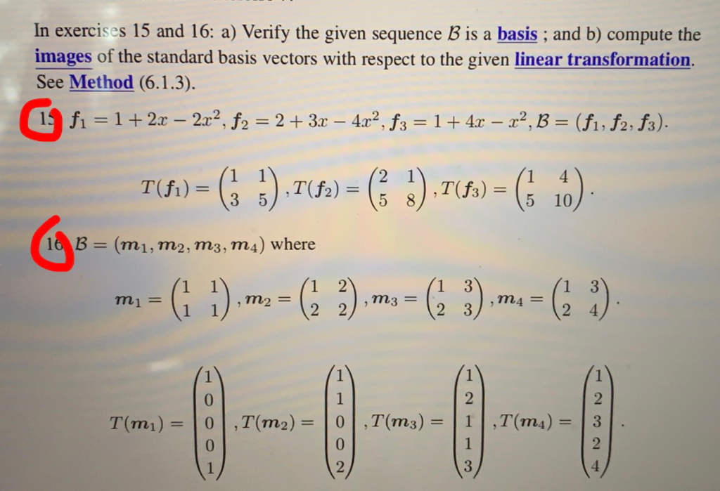 Solved In exercises 15 and 16: a) Verify the given sequence | Chegg.com